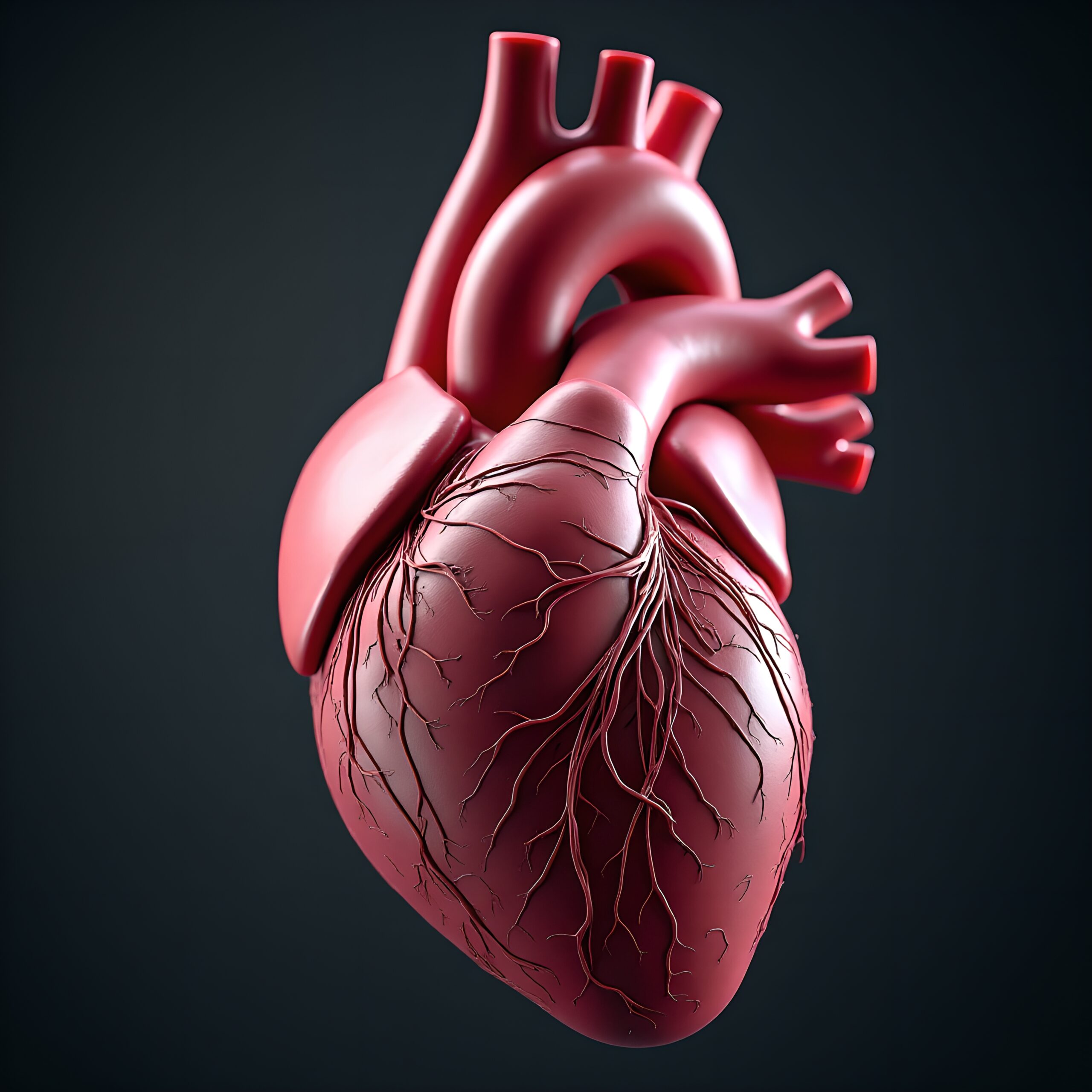 Realistic 3D Human Heart Model – A Luna Blue